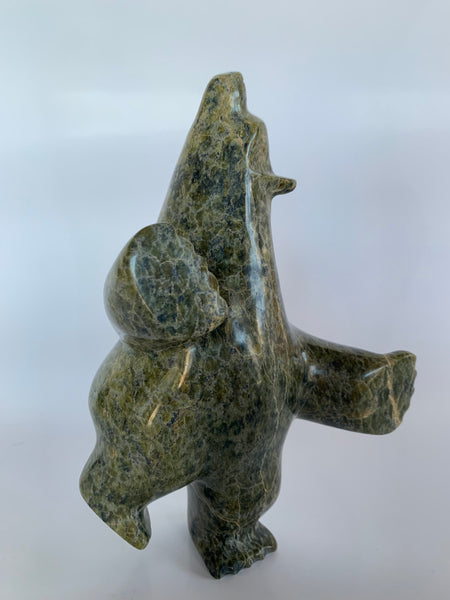 Dancing Bear- Inuit Soapstone Carving – Héritage Gallery